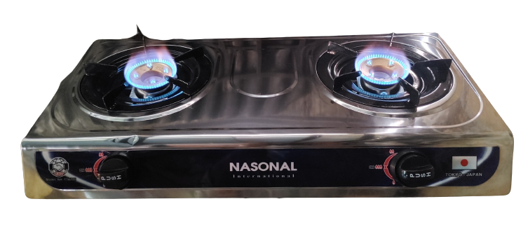 Bếp đôi mặt inox Nasonal – Công Ty Gas Số 1 Bình Dương